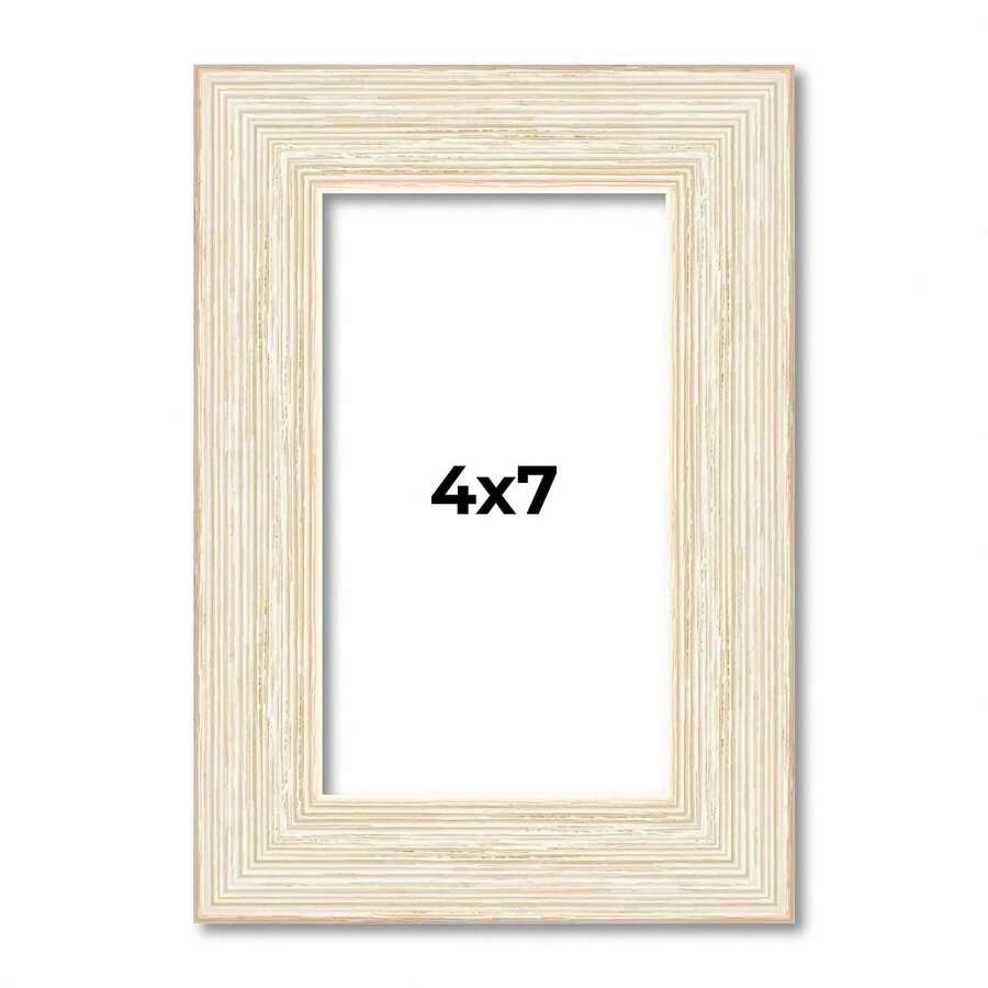 Custompictureframes.Com Barnwood Picture Frame 4x7 Solid Wood UV ...