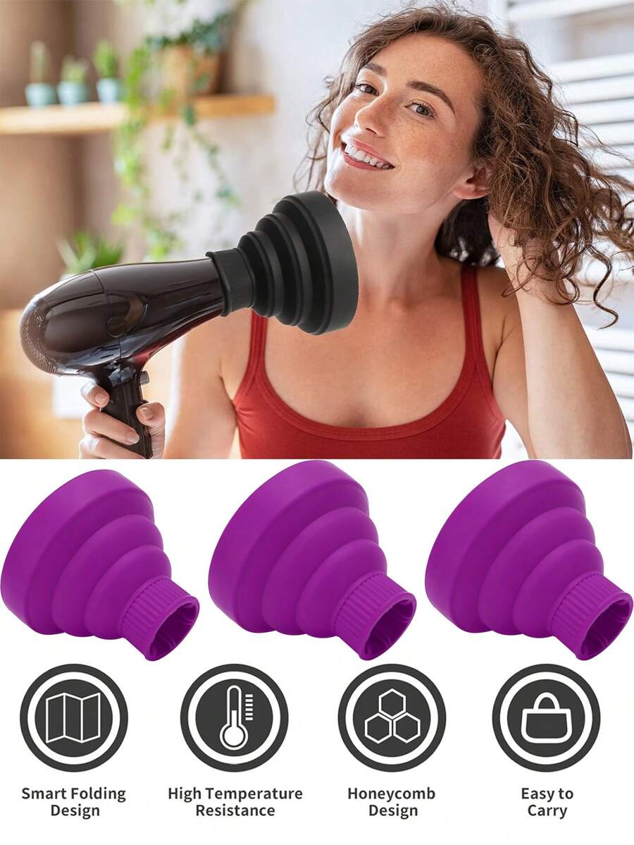 Universal Collapsible Hair Dryer Diffuser Attachment Lightweight