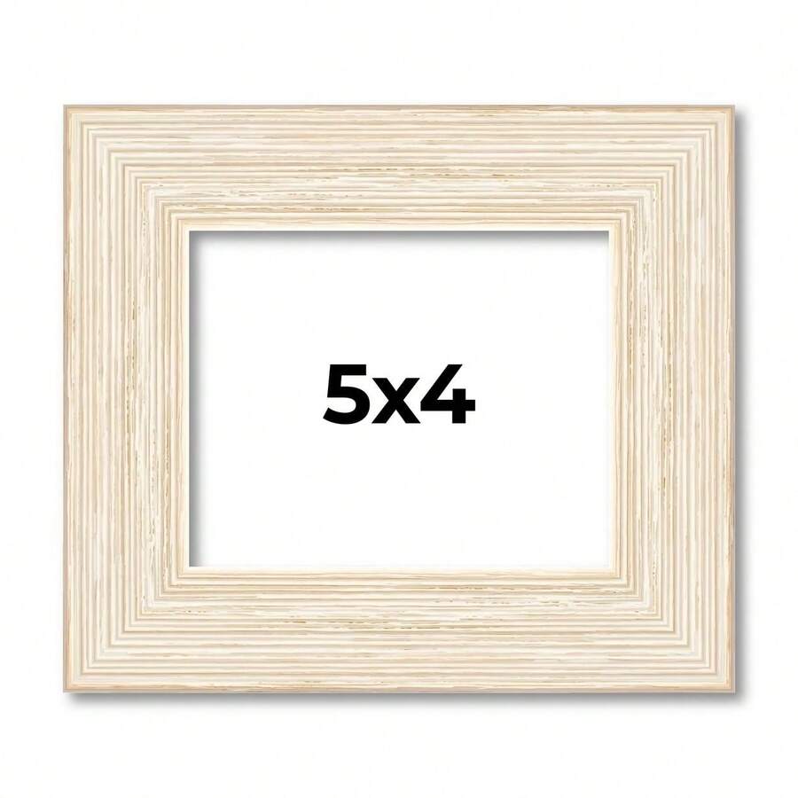 Custompictureframes.Com Barnwood Picture Frame 5x4 Solid Wood UV ...