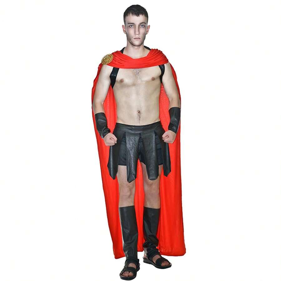 Men Roman Warrior Costume Cosplay Warrior Outfits For Adult Costumes ...