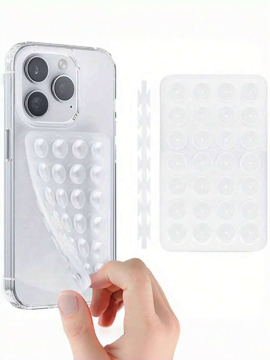 1pc Silicone Phone Sticky Grip Handle, Suction Phone Case Stand, Hands ...