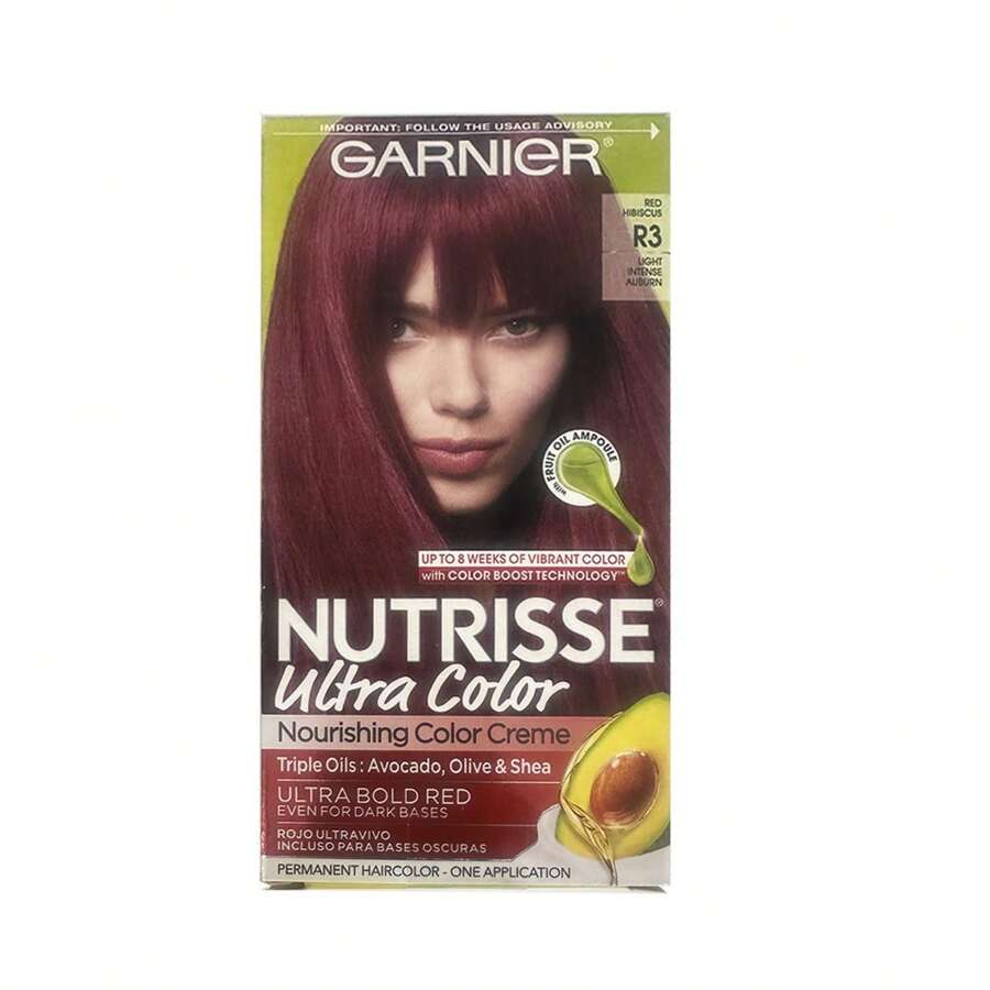 Garnier Nutrisse Ultra Color Nourishing Hair Color Crème [R3] Light ...