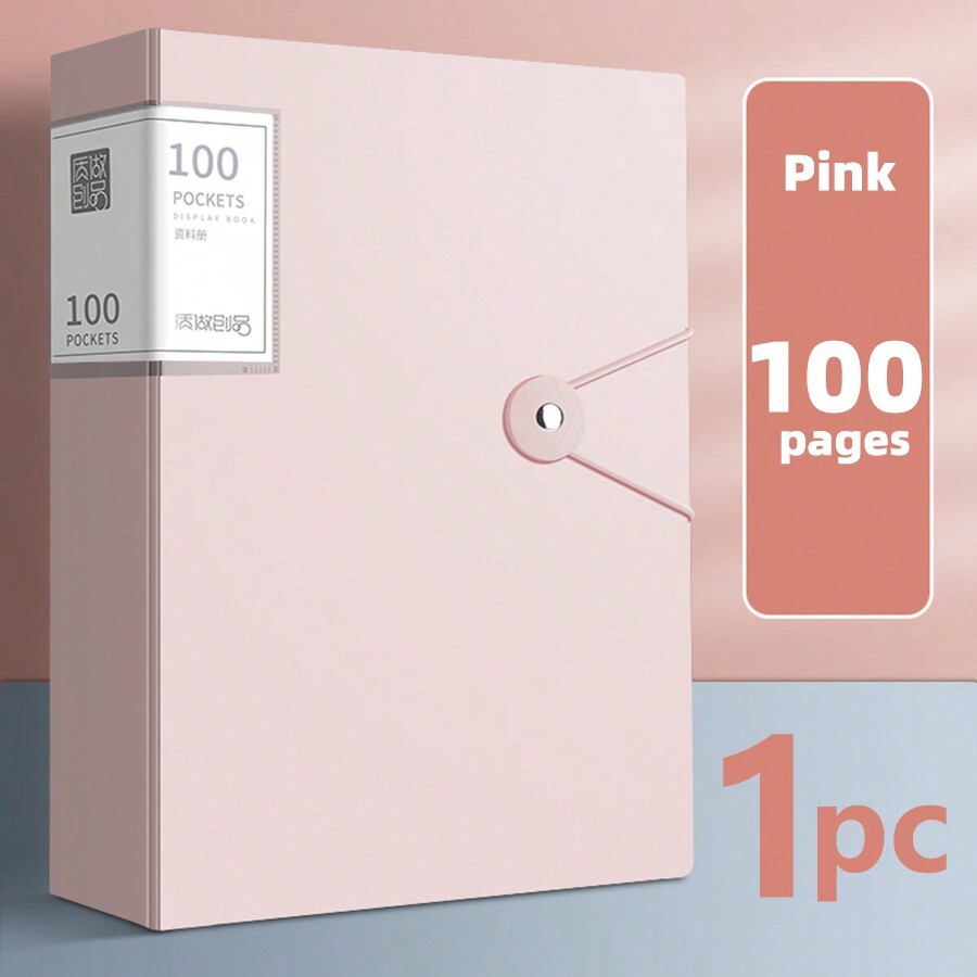 1/2pcs A4 Size Solid Color Ring Binder Folder, Waterproof And Anti ...