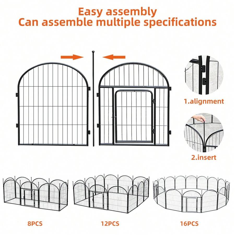 Fancy Pet Pen Dog Pen Indoor Small And Medium-Sized Dog With Roof Guard ...