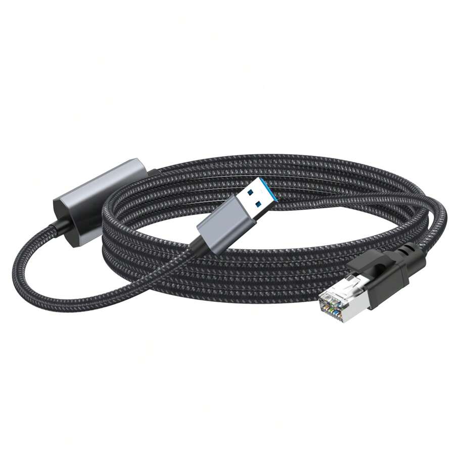 Cabo USB para Ethernet 6,6 pés USB 3.0 A macho para RJ45 macho cabo ...