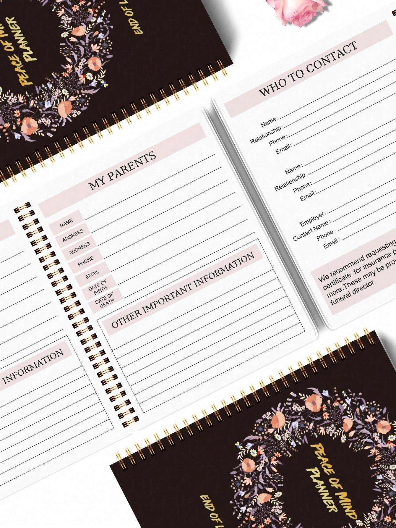 1pc B5 End-Of-Life Planner, I'M Dead Now What Book Planner, Guided ...