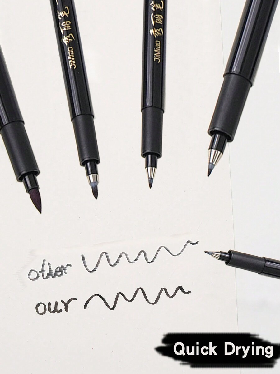 Calligraphy Brush, Stylus Soft And Hard Sharp Water-Based Black Ink ...