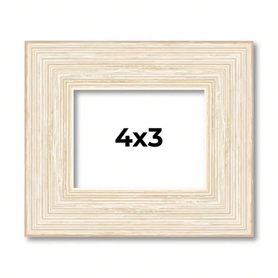 Custompictureframes.Com Barnwood Picture Frame 4x3 UV-Resistant Acrylic ...