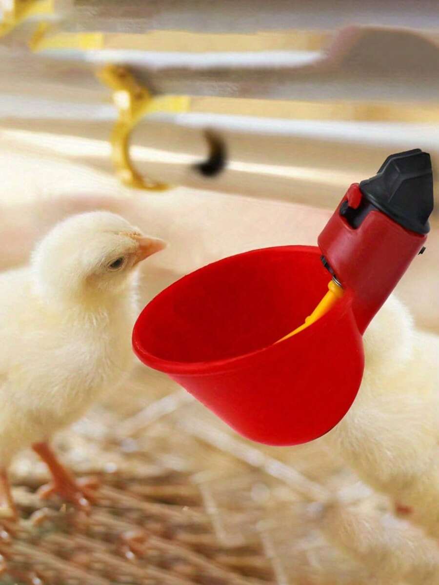 5pcs/ Set, Poultry Water Drinking Cups Plastic Poultry Chicken Hen Bird ...