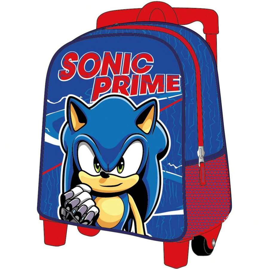 Sonic | Mochila infantil Sonic Prime School Trolley com licença oficial ...