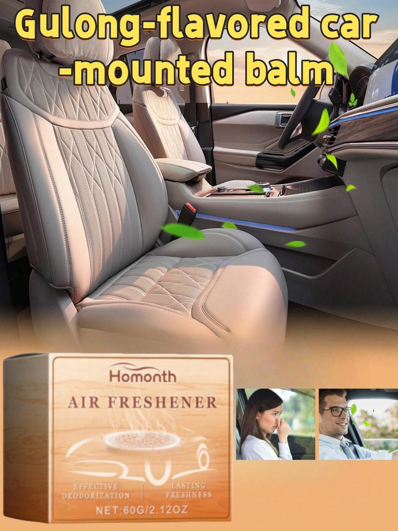 Agarwood Scented Solid Car Aromatherapy, Car Interior Odor Eliminator ...