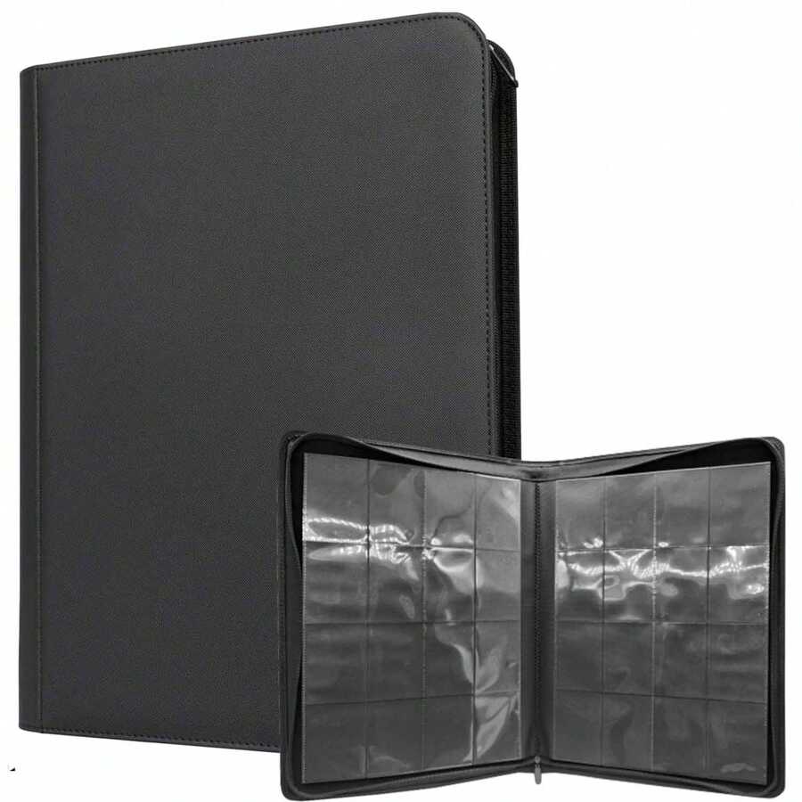 16-Pocket Card Binder, Ringless Side Loading Card Holder Album, Holds 1000+ Cards - Trading Card ...