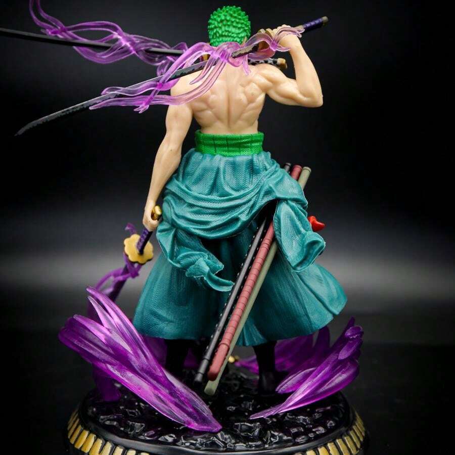 Figurki anime postaci z One Piece: 1) Zoro Santoryu poza siedząca 2 ...