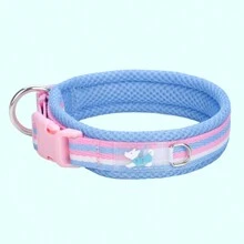 1pc Colorful Pet Dog Collar,Stripe Webbing And Soft Mesh Substrate. for ...