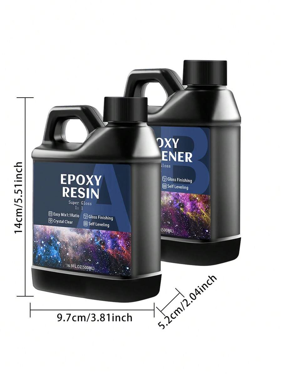 Epoxy Resin, 32OZ Resin Kit, Epoxy Resin Crystal Clear-Not Yellowing ...