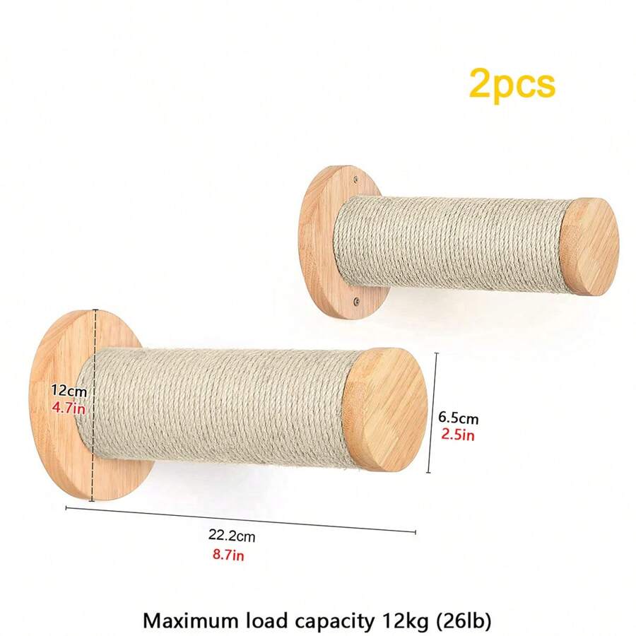 Wooden Cat Wall Furniture, Wall-Mounted Cat Hammock And Perch, Indoor ...