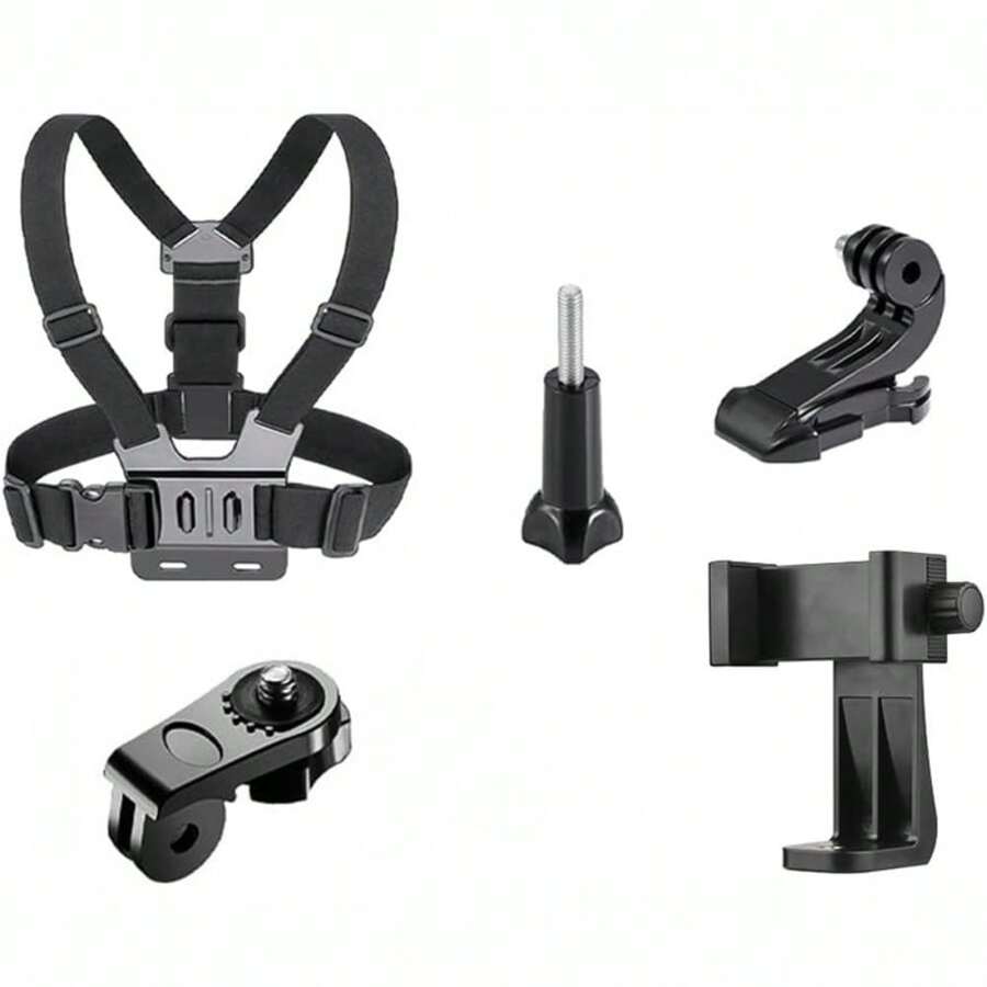 Action Camera Chest Mount Harness With Adjustable Smartphone Holder Kit ...