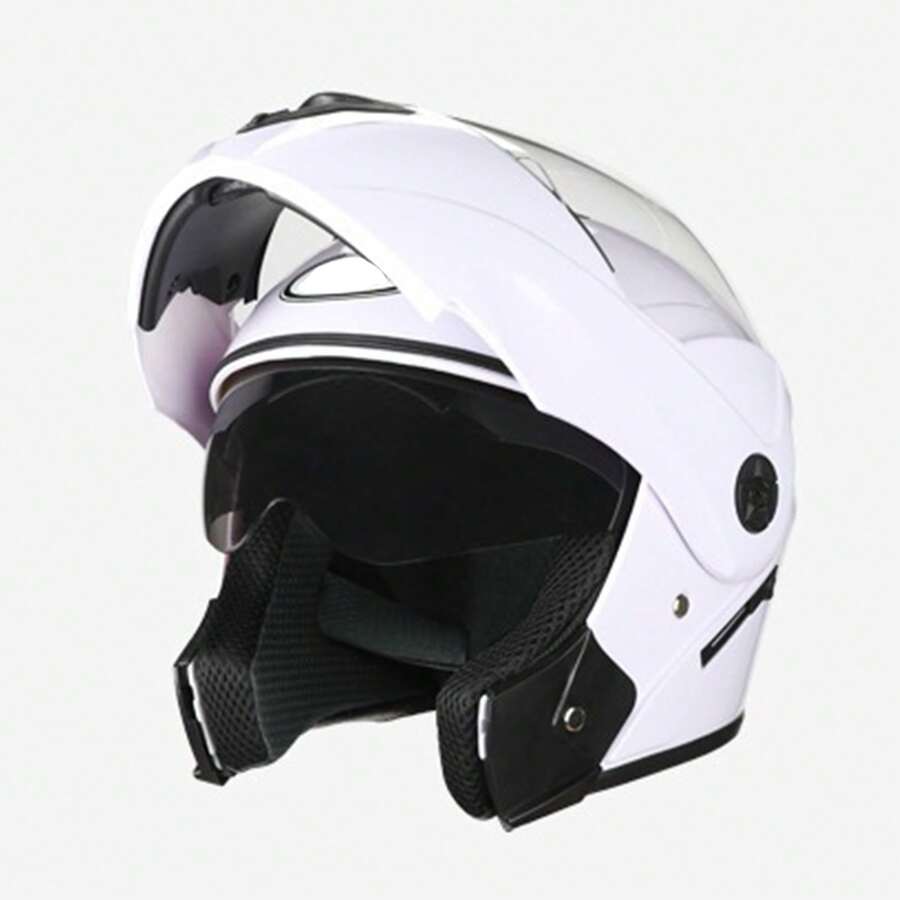 Double-Deck Motorcycle Helmet For Off-Road Electric Vehicles Full-Face ...