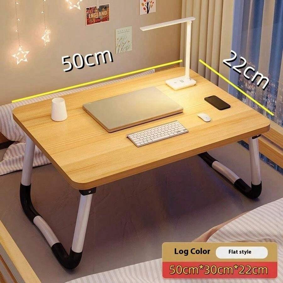 Small Table On Rollaway Bed Computer Desk On Student Dormitory Bunk ...