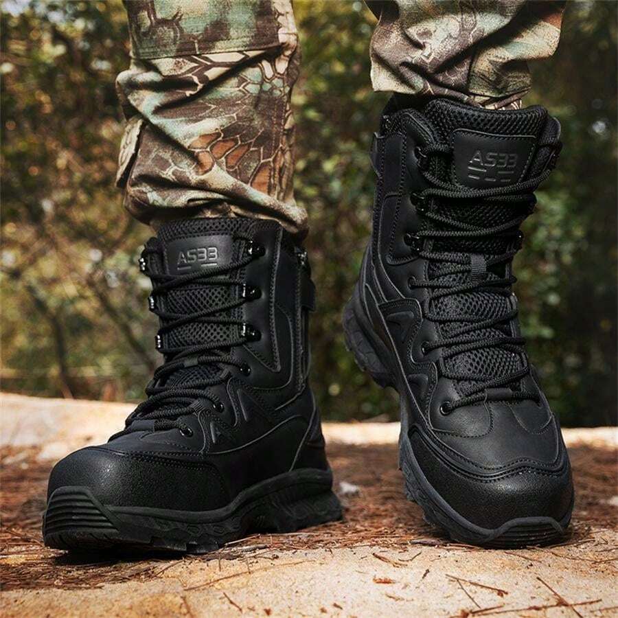 Men's High Quality Military Boots, Tactical Boots, Boot Camp Training ...