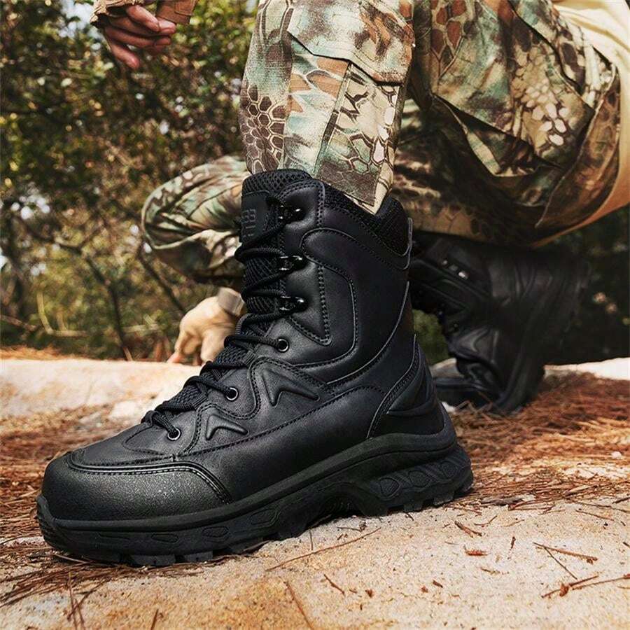 Men's High Quality Military Boots, Tactical Boots, Boot Camp Training ...