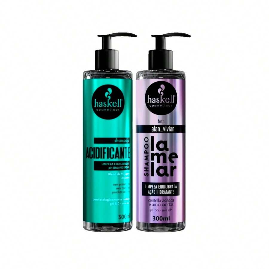 Kit Shampoo Acidificante Haskell + Shampoo Haskell Lamelar | SHEIN Brasil Kit Shampoo Acidificante Haskell + Shampoo Haskell Lamelar | SHEIN Brasil
