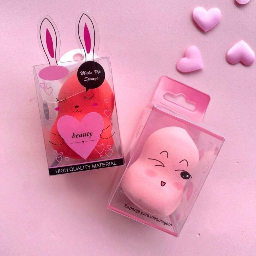 Esponja Para Maquiagem Angular de Precisão Beauty Blush e Sombra ...