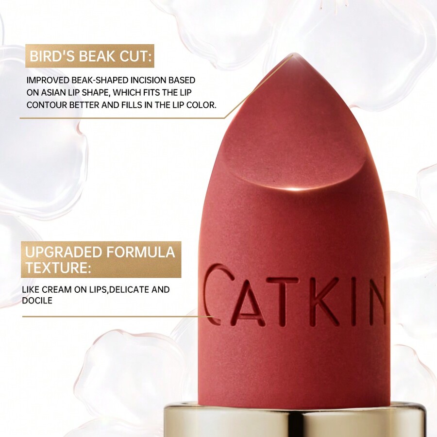 CATKIN Gilding Long Lasting Lipstick Semi-Matte Silky Soft Mist Velvet Moisturizing Highly ...