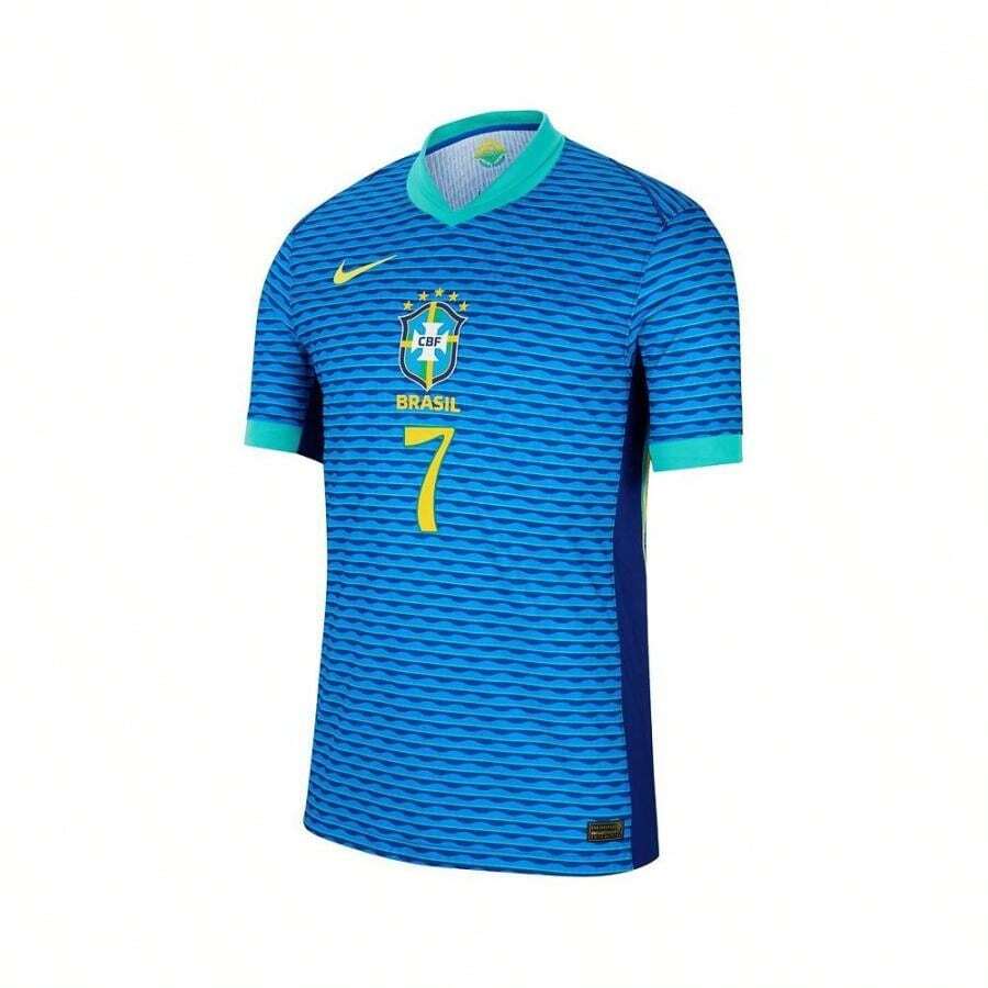 Nike Boyfriend Style Men's Vini Jr. Blue Brazil Nanal Team 2024 Away ...