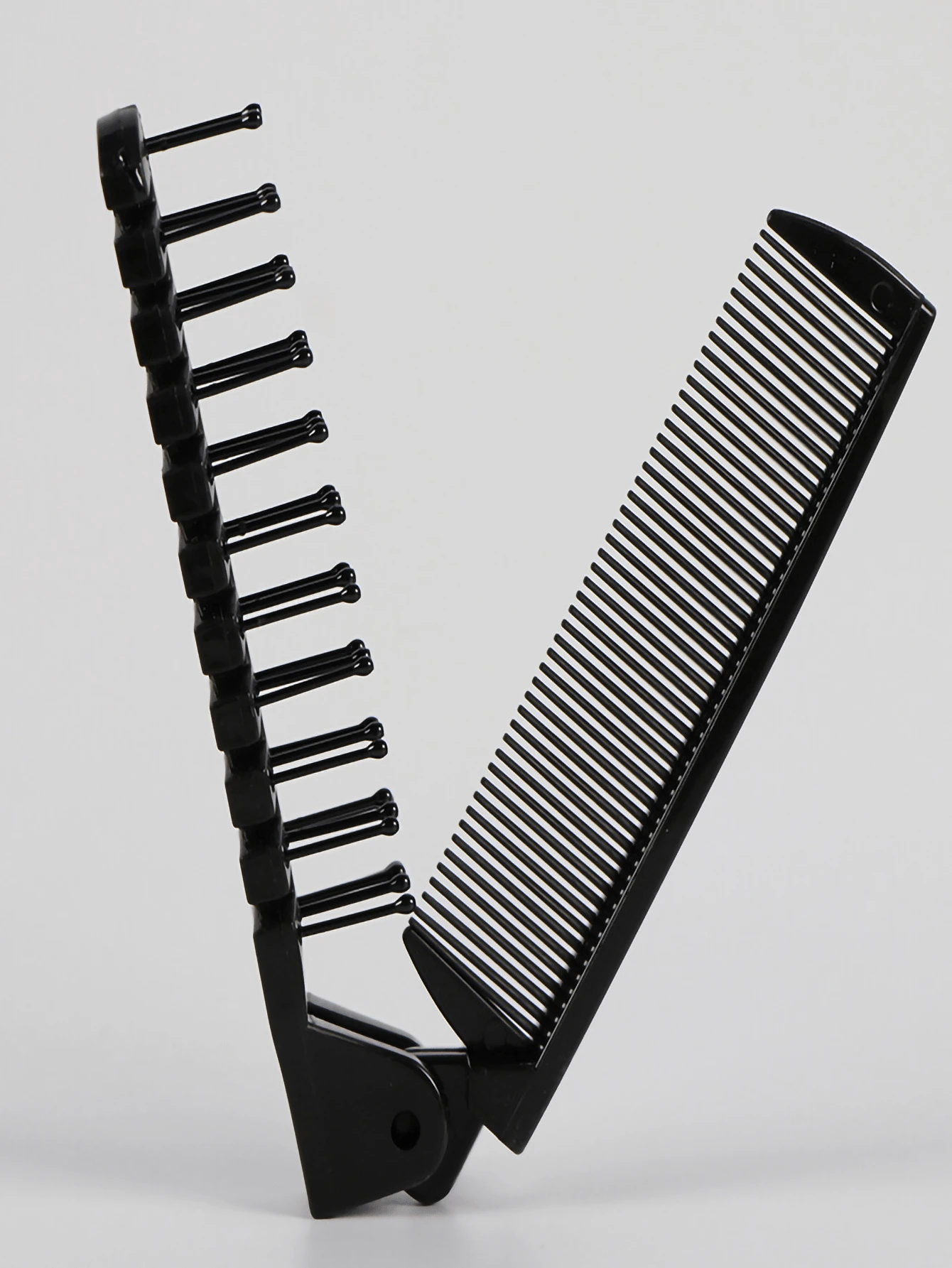 Portable Multi-Color Compact Folding Comb, Dual-Sided Hair & Beard ...