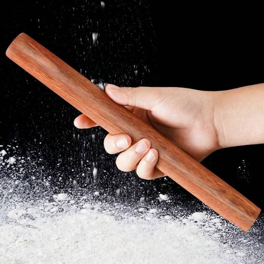 Large Solid Wood Rolling Pin, Extra Long Dough Roller For Dumpling ...