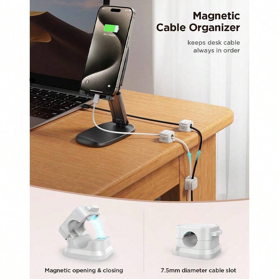 Versatile Cable Management System: Desktop & Car-Friendly Cable Organizer, Fixed Clips & Routing ...