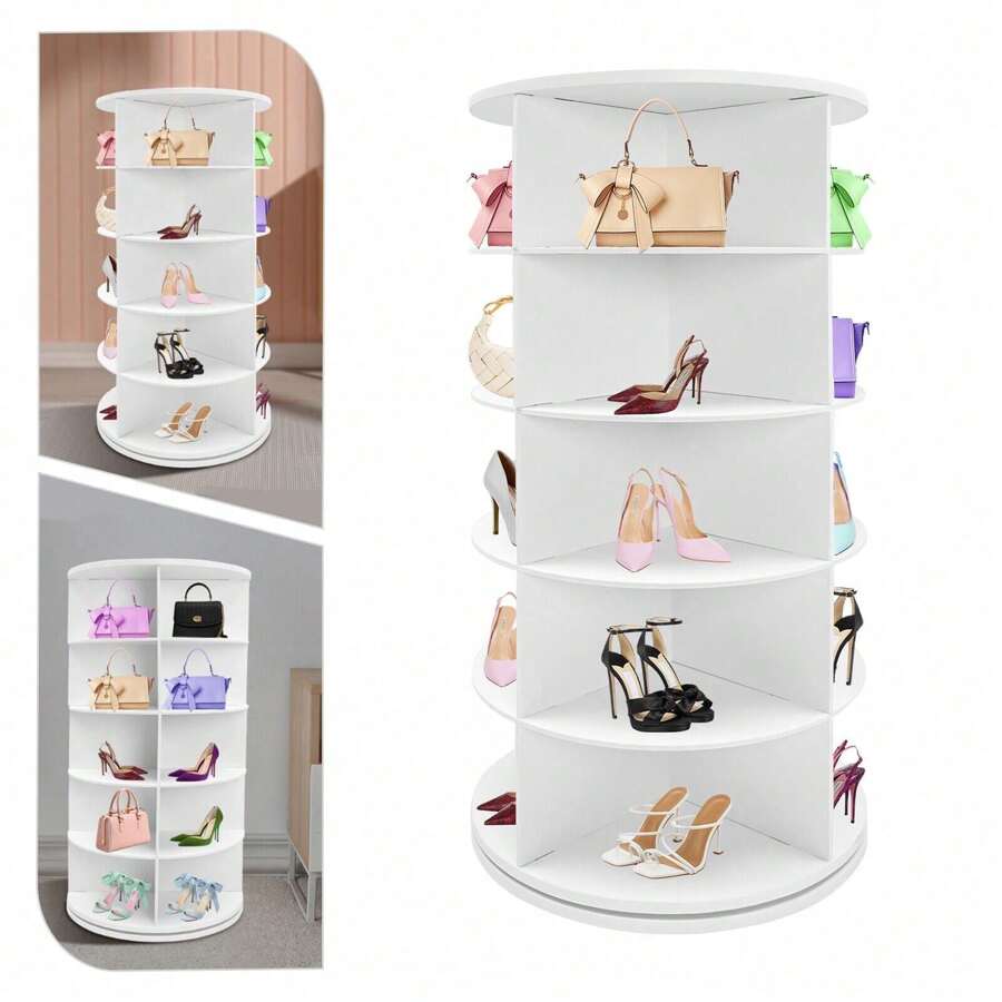 SHZICMY Rotating Shoe Rack, Free Standing Shoe Rack, Shoe Organizer ...