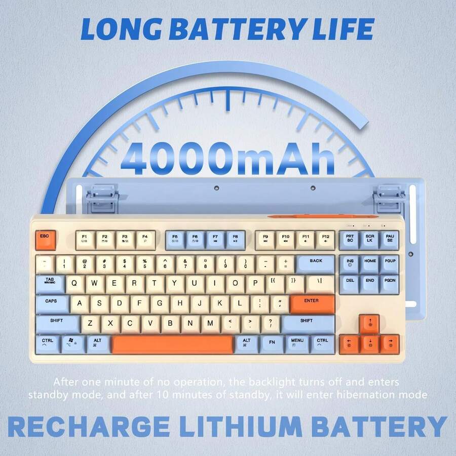 ATTACK SHARK Attack Shark X MAMBASNAKE M87 TKL– Dual Mode Wireless ...