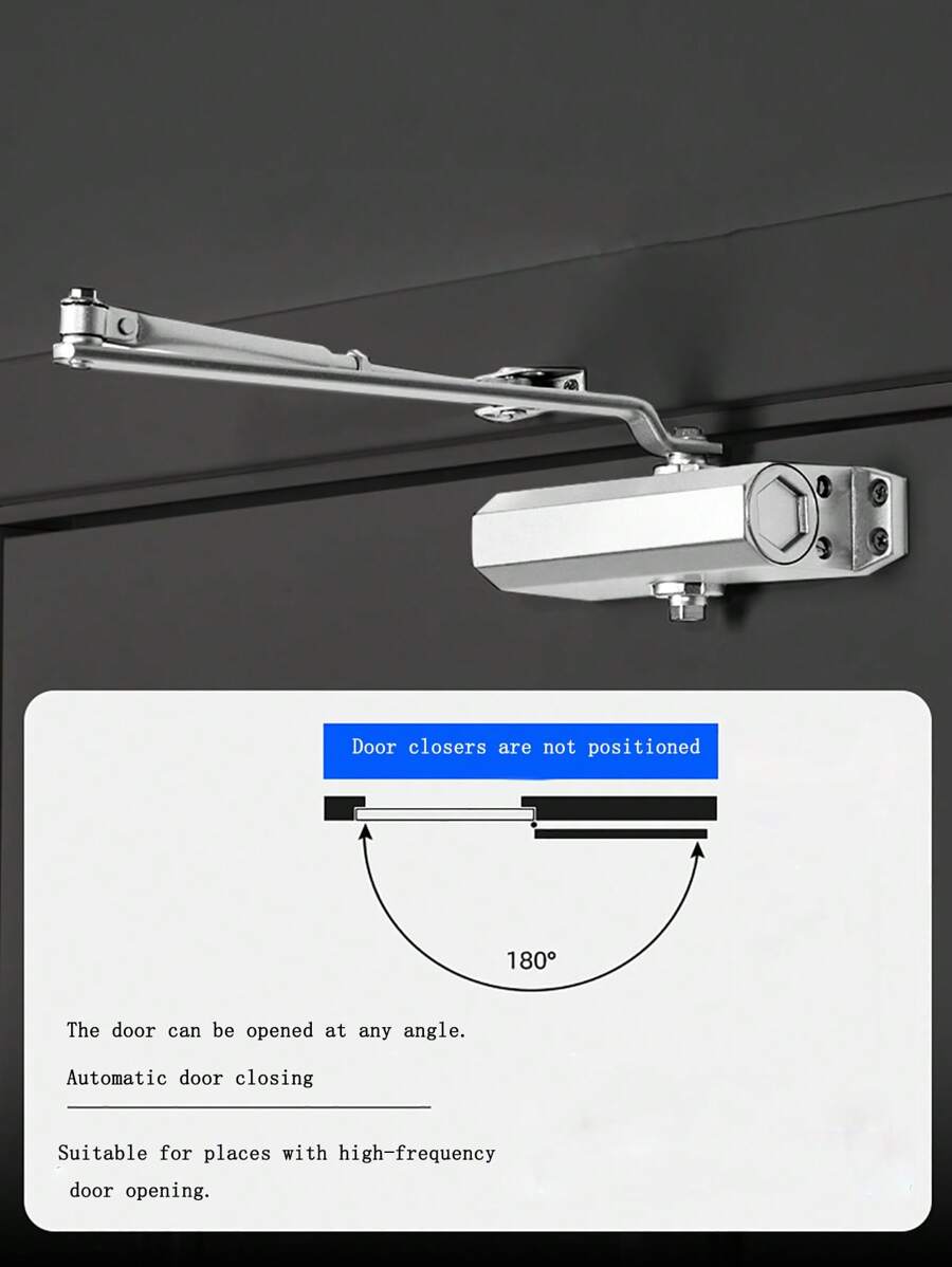 Fecho de porta automático hidráulico silencioso de aço inoxidável ...