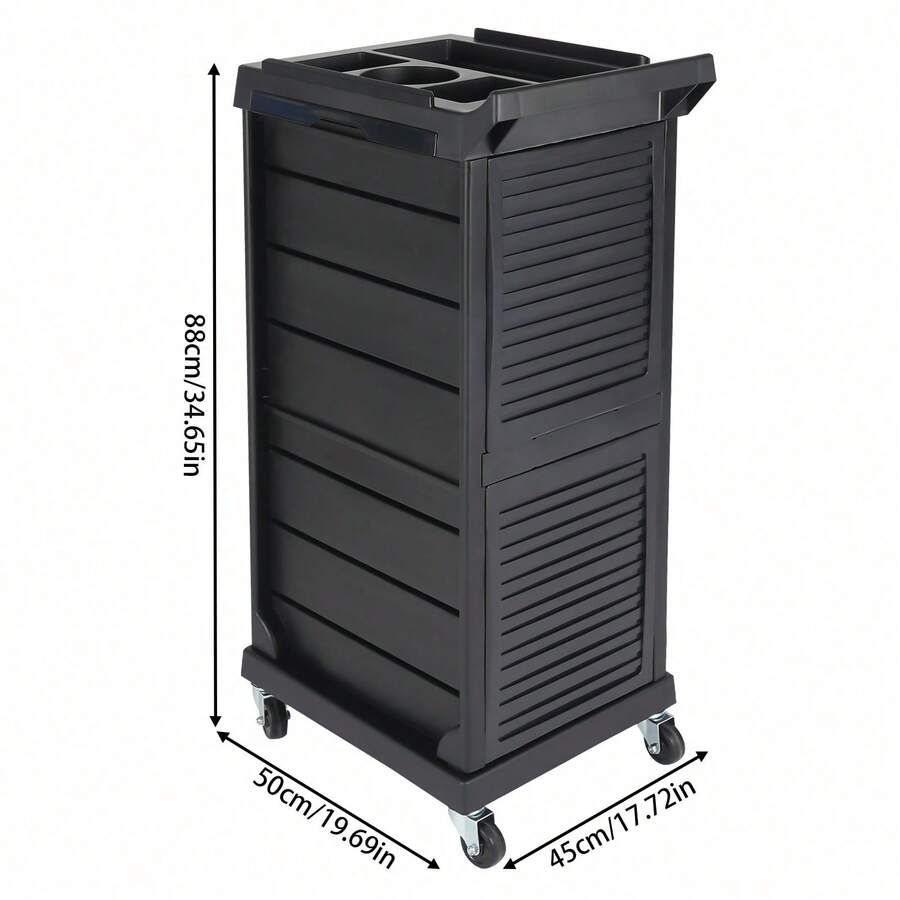 SHZICMY Salon Beauty Rolling Trolley Cart Hair Salon Storage Cabinet ...