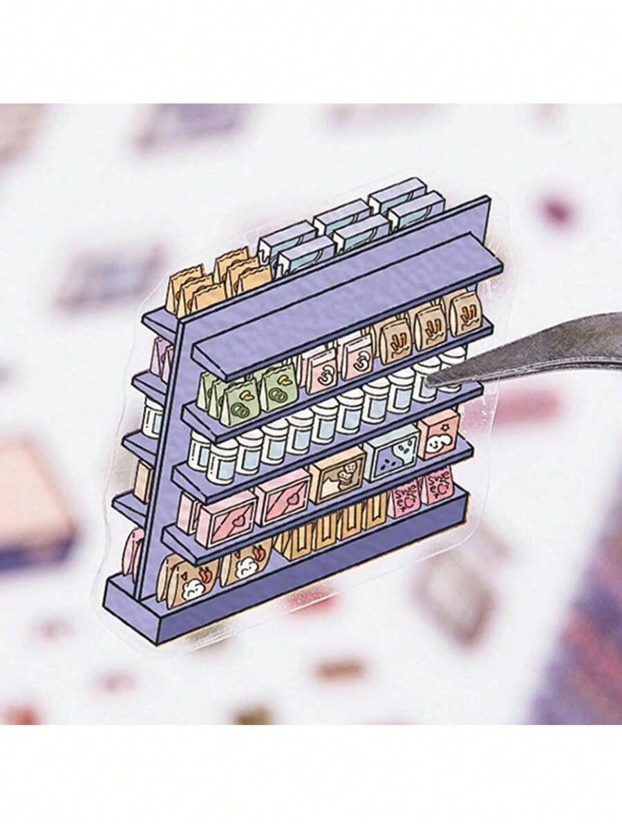 4 Sets DIY 3D House Stickers, Fun DIY Stickers Scene Make Your Own ...