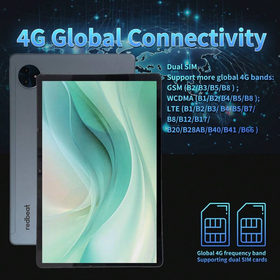 redbeat REDBEAT M2 10,95-inch HD+ tablet voor Android 14,16 GB RAM ...
