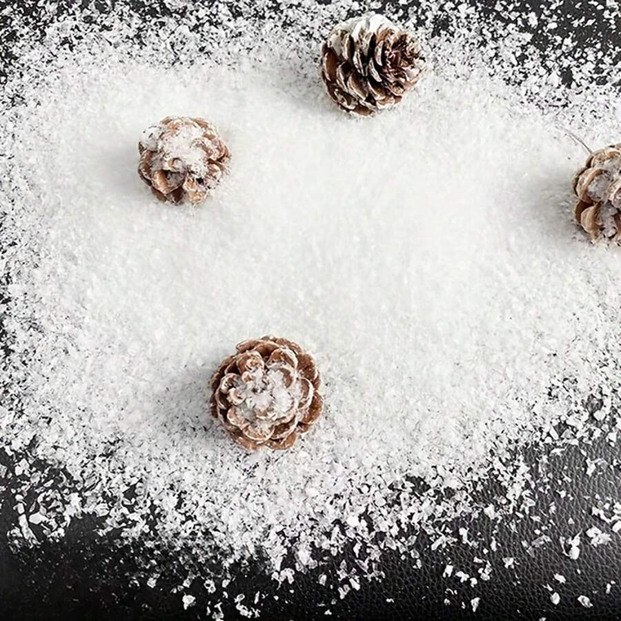 1 pieza Copo de nieve artificial, polvo de nieve falsa, props para ...