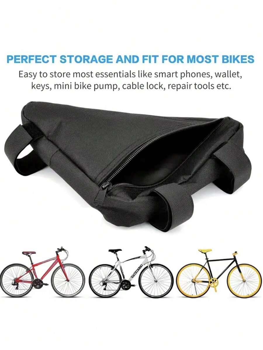Bike Triangle Frame Bag Storage Bags For Convenient Bicycle Storage And ...