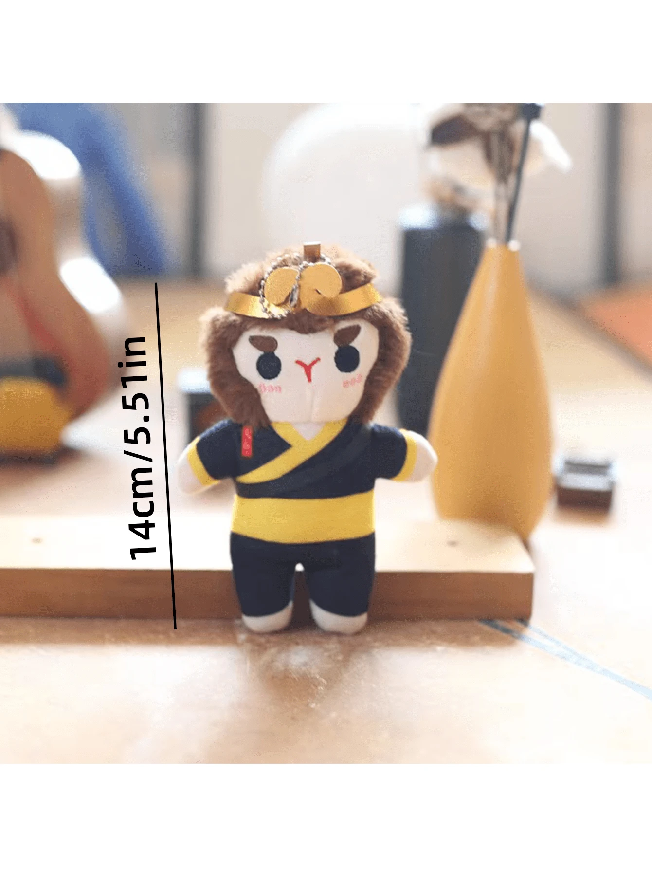 Cute Mythical Monkey King Plush Doll Pendant, Backpack Charm, Keychain ...