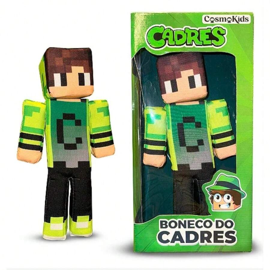 Boneco De Pelucia Cadres Articulado Gamer Youtuber 32cm Streamer ...