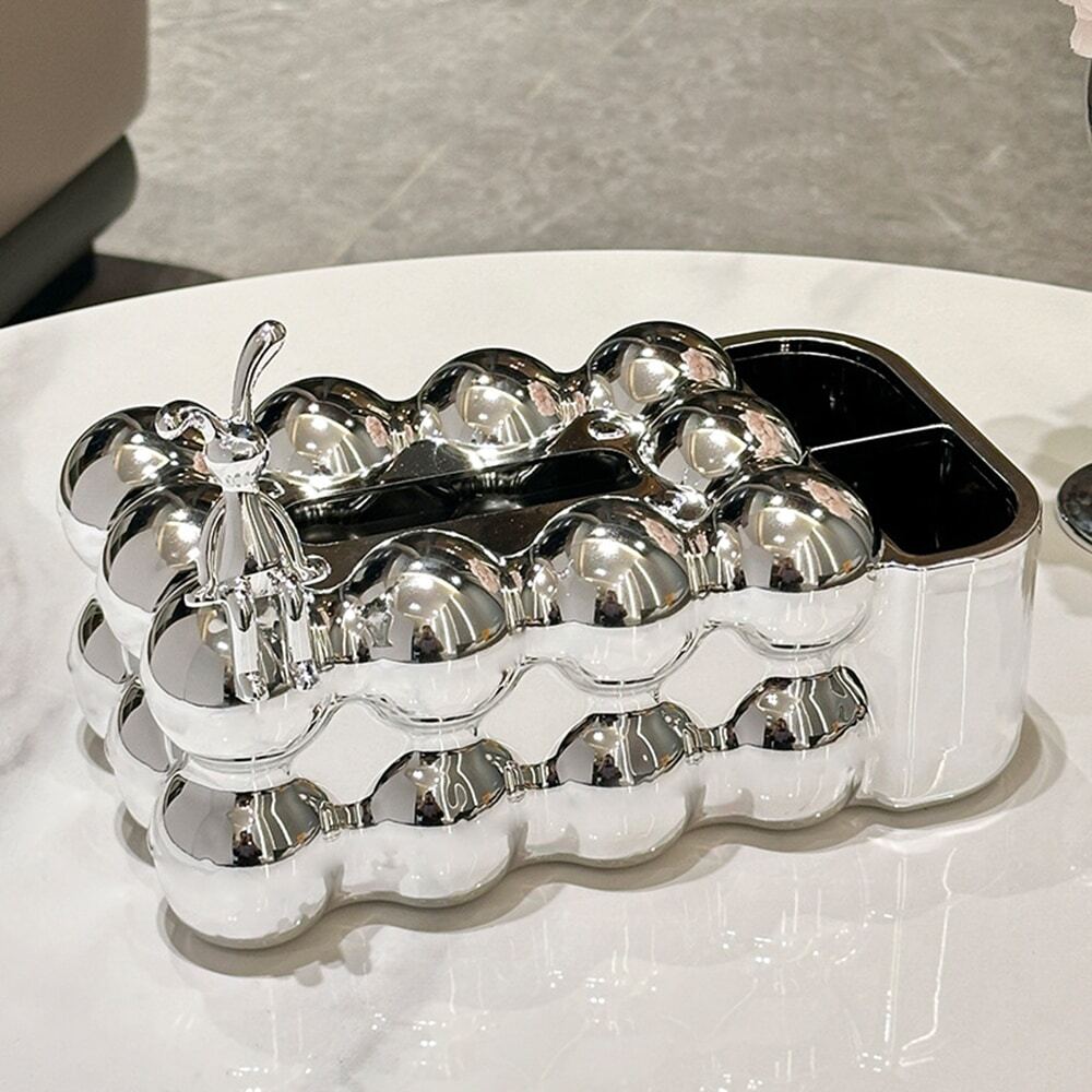 Tissue Box With Spring Loaded Dispensing, Paper Napkin Holder For ...