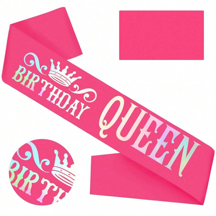 Birthday Queen' Sash For Women,Happy Birthday Sash ,Hot Pink With ...
