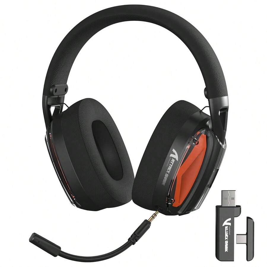 ATTACK SHARK Attack Shark L60 Lightspeed Gaming Headphones, Tri-Mode 2 ...