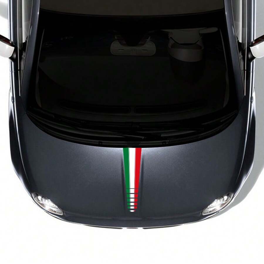 For Fiat 500 Abarth Car Bonnet Stripe Vinyl Decal Decoration Hood ...