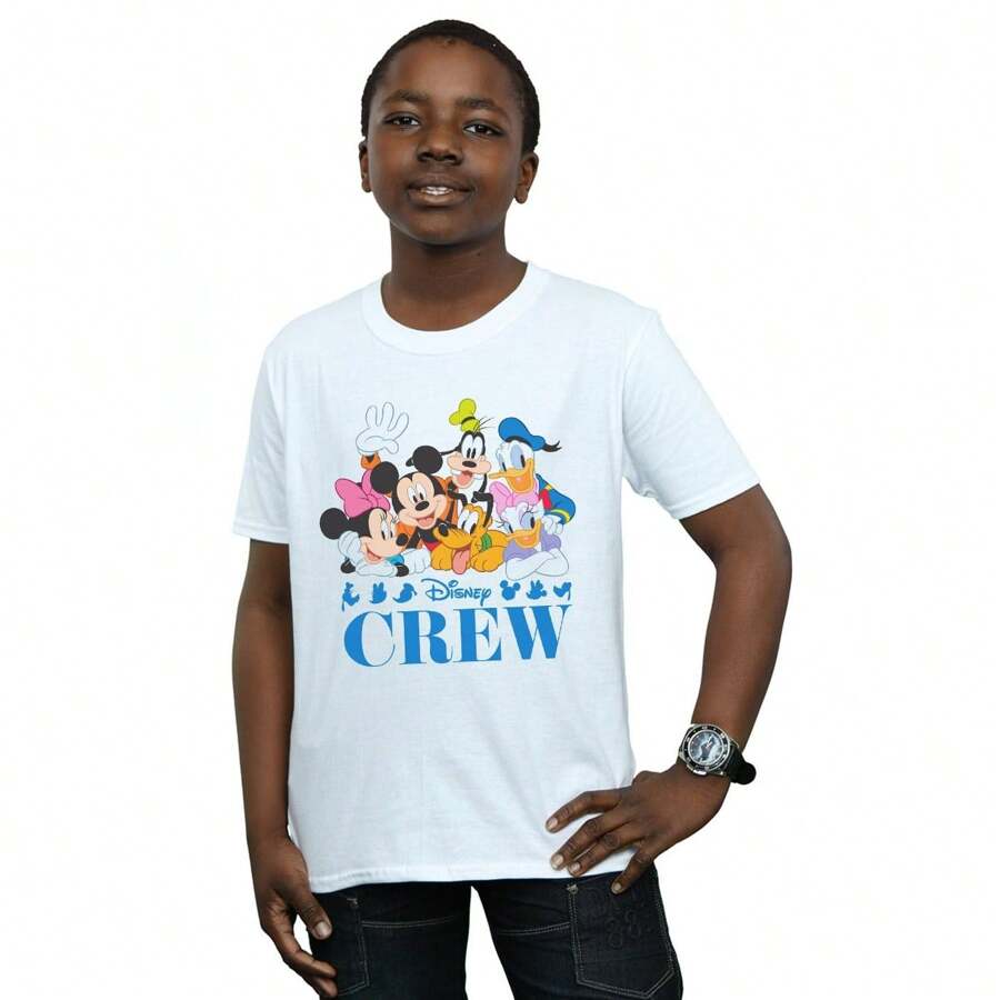 Disney Boys Mickey Mouse Friends T-Shirt (White) | SHEIN USA