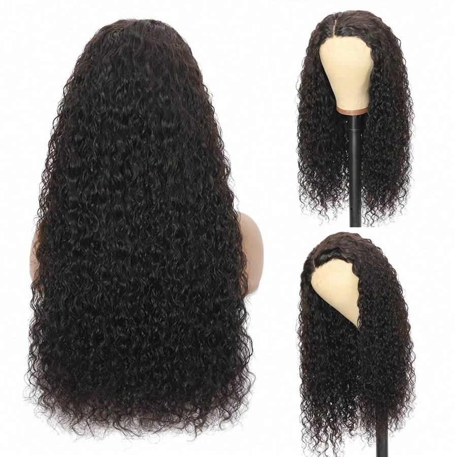 Perruque avec dentelle frontale en vague d'eau 5x5, perruque humaine ...