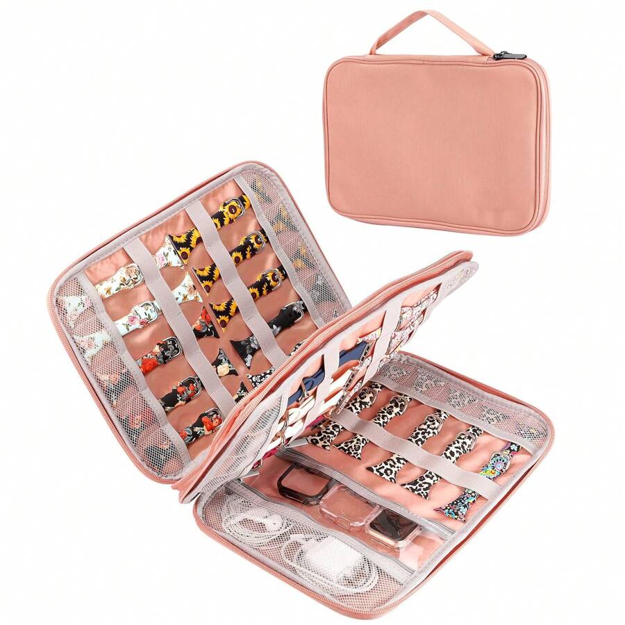 Watch Band Storage Case Holds 35 Watch Straps Travel Organizer Bag ...