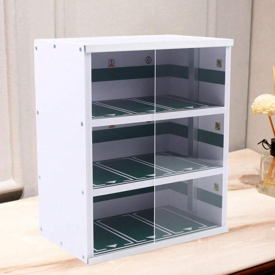 SHZICMY 1:43 Diorama Acrylic LED Lighting Garage Model Parking Batch ...